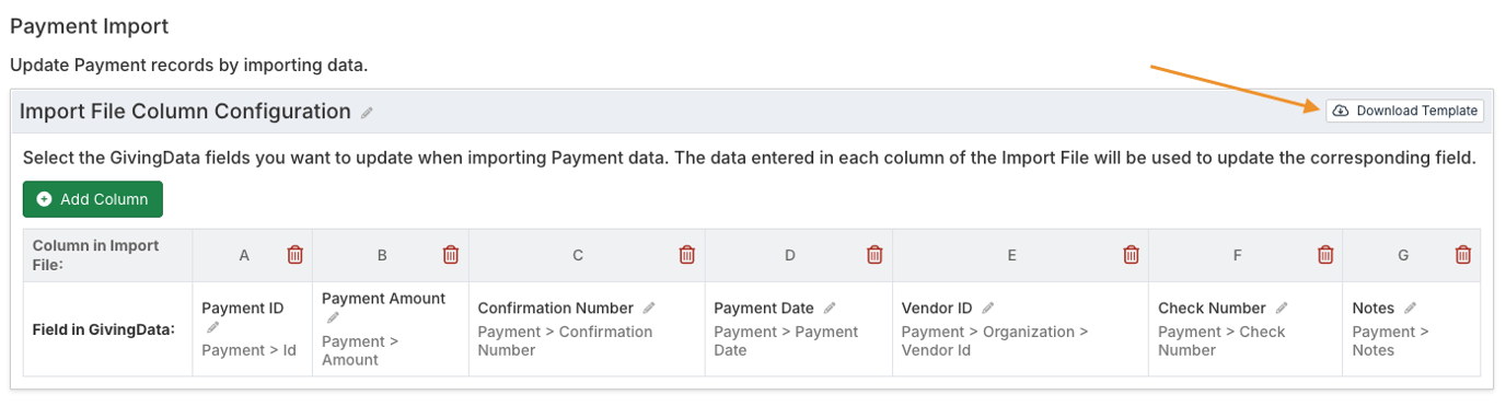 Import Payment Data