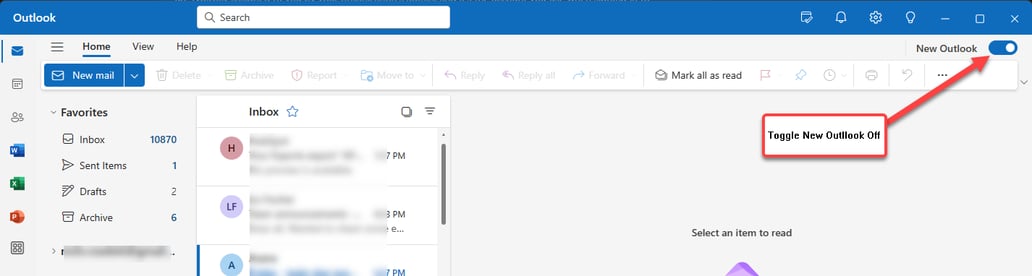 Reverting Back to 'Legacy' Outlook Version