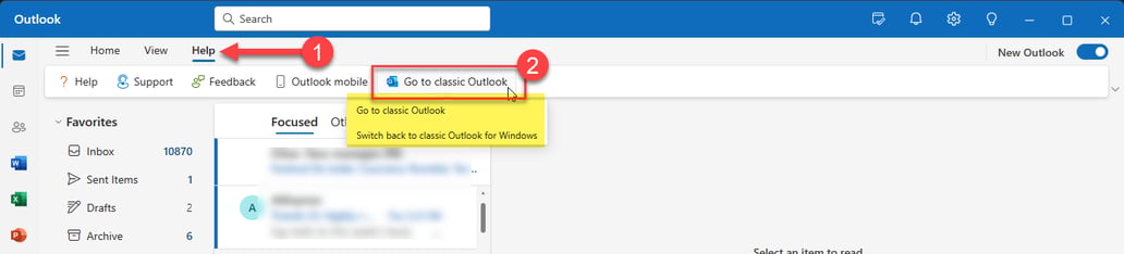 Reverting Back to 'Legacy' Outlook Version
