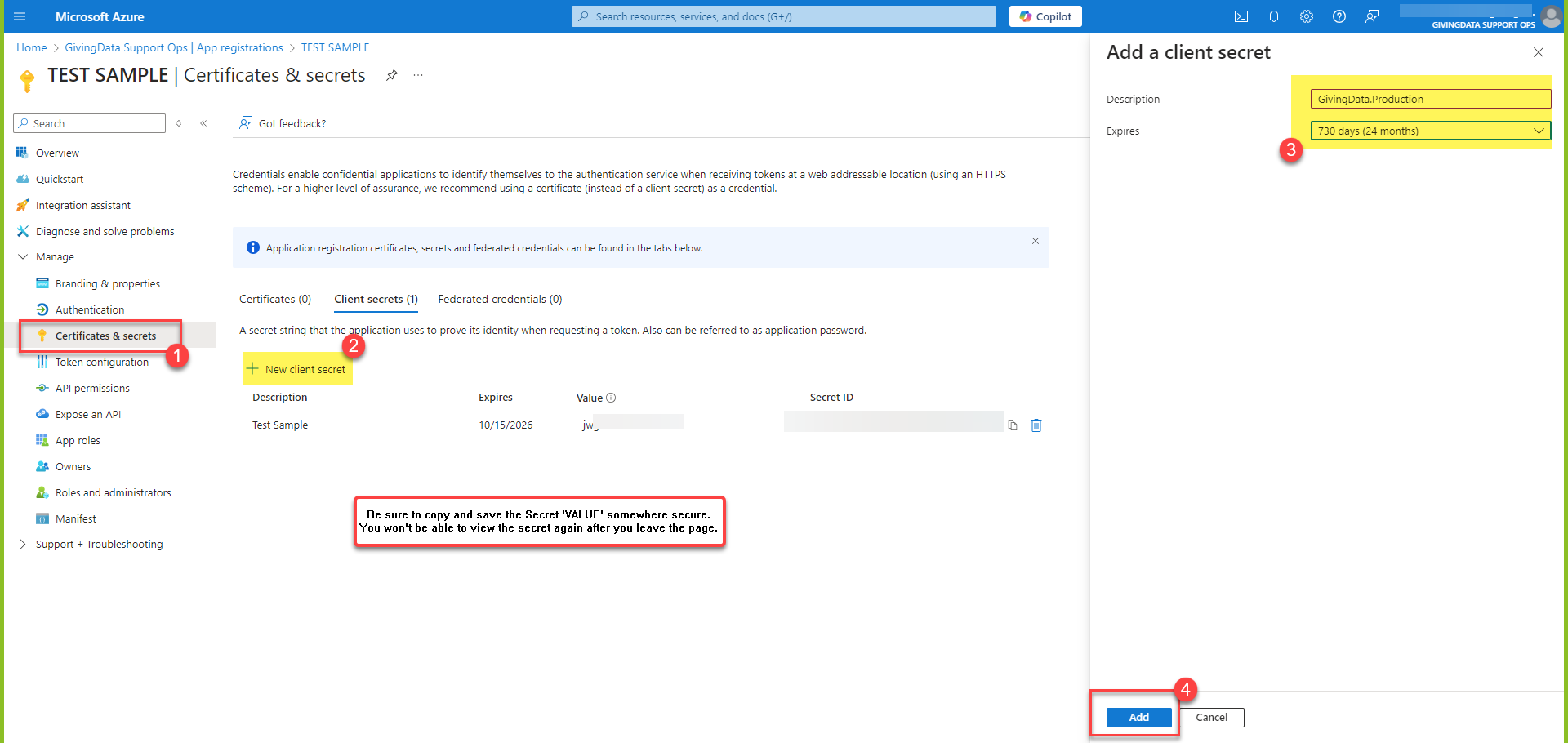Resolving Azure Client Secret Key Expiration Error