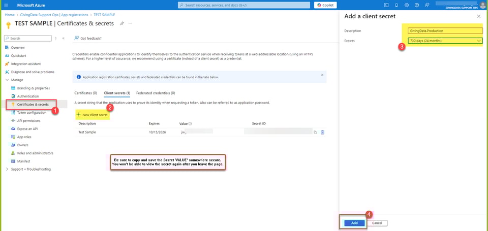 Resolving Azure Client Secret Key Expiration Error